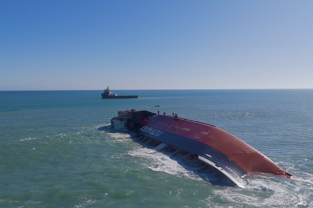 Work to stabilise wreck continues ahead of new tender for full wreck ...